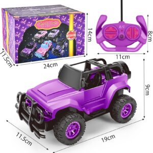 Ynybusi Remote Control Car RC Racing Cars, 1:20 Scale Remote Control Monster Truck, 2.4Ghz LED Light Off-Road Rc Cars,Toy Cars for Kids Boys Girls 6 7 8 9 10 Years old (Purple)