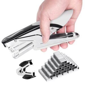 stapler heavy duty with 1000 staples and staples remover, 20 sheet capacity, office desk stapler for stapling home school warehouse handmade, no jam