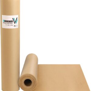 Brown Packing Paper 15"×450"(38'), Brown Paper Roll, Art Craft Paper, Kraft Paper Roll for Moving Boxes Supplies, Gift Wrapping Bouquet Flower Paper, Poster Bulletin Board Paper, Arts and Crafts