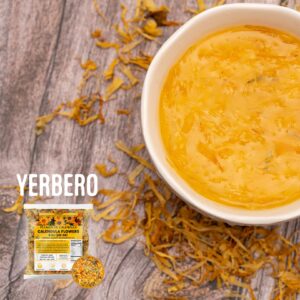 Yerbero - Calendula Flowers Loose Herbal Tea 2oz (56g) | Marigold Flowers | Flores De Calendula | For Brewing Calendula Tea, Culinary Creations, and Natural Edible Purposes | Crafted By Nature100% All Natural Fresh Tea | Non-GMO.