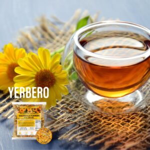 Yerbero - Calendula Flowers Loose Herbal Tea 2oz (56g) | Marigold Flowers | Flores De Calendula | For Brewing Calendula Tea, Culinary Creations, and Natural Edible Purposes | Crafted By Nature100% All Natural Fresh Tea | Non-GMO.