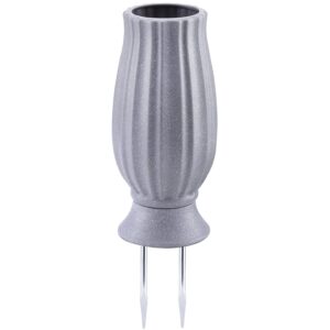 bocola cemetery vase for grave decorations with metal spike headstones flower holder for atificial flowers fake floral outdoor tombstone markers memorials sympathy for loss of loved ones