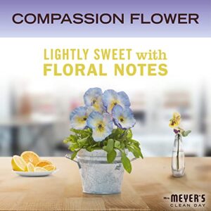 MRS. MEYER'S CLEAN DAY Room and Air Freshener Spray, Non-Aerosol Spray Bottle Infused with Essential Oils, Compassion Flower, 8 fl. oz - Pack of 3