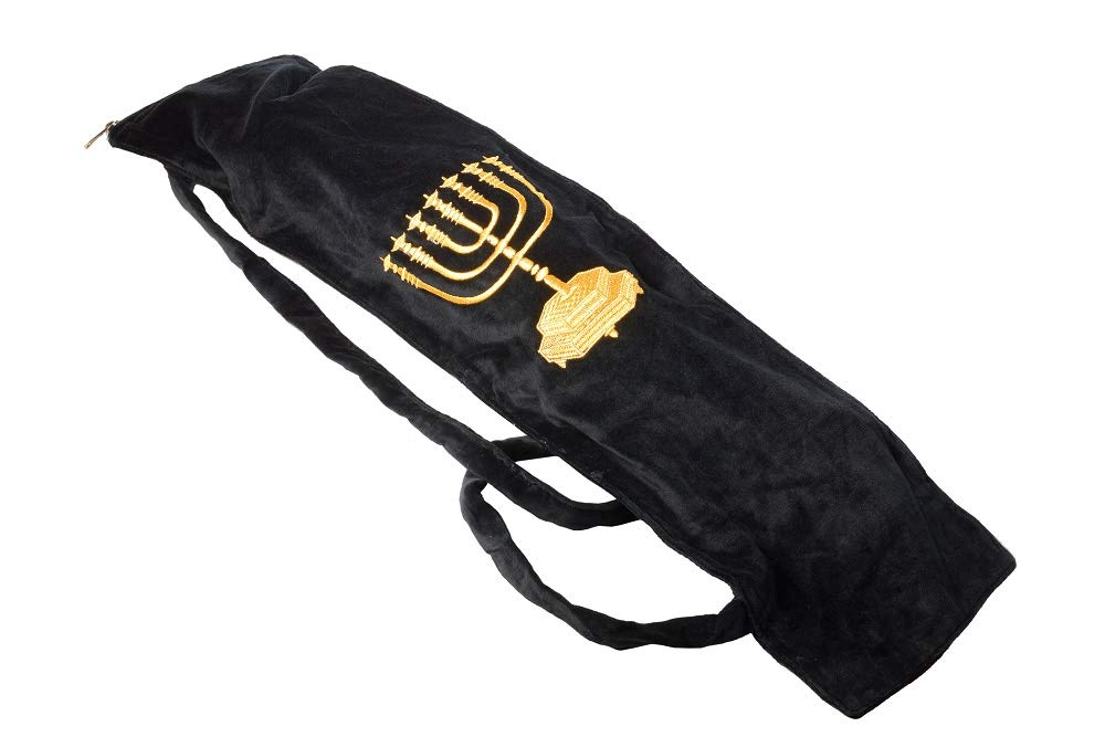 Yaliland Shofar Horn Musical Instrument - Kosher Kudu Ram Horns from Israel - Includes Bag, Book Guide, Anti-Odor Spray, 3 Brushes - Use for Religious Ceremonies - 24"-26", Half Polished-Half Natural