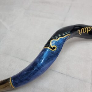 Sale for shofar Yemenite Polish Horn Size 46" Paint Painted Kudu lion of Judah From Israel Active