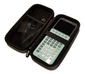 hard travel case/protecting/carrying case for texas instruments ti-84 plus ce, ti-83 plus ce, ti-84 plus ce color graphing calculator with extra mesh pocket for accessories