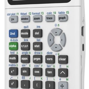 TI-84 Plus CE Color Graphing Calculator, White (Renewed)