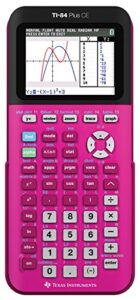 texas instruments ti-84 plus ce color graphing calculator, positively pink