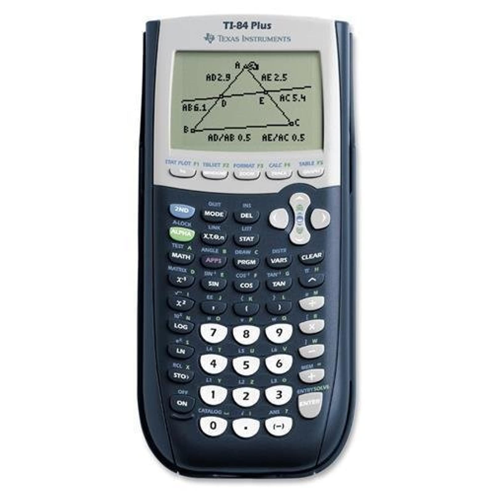 Texas Instruments Calculator, Graphing, USB Cable,3-1/3"x7-1/2"x9/10", Black (TI-84 PLUS)