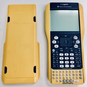 texas instruments ti nspire graphing calculator with nspire & ti-84 plus keypads - yellow "school edition"