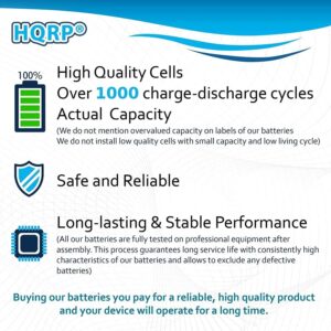 HQRP Battery compatible with Texas Instruments TI-Nspire CX, TI-Nspire CX CAS Graphing Calculator Handheld N3/GC/1L1/B 1815 F071D 3.7L1060SP 3.7L1230SP 541383800002-G0311 541383800002-G0511 3.7L1200SP