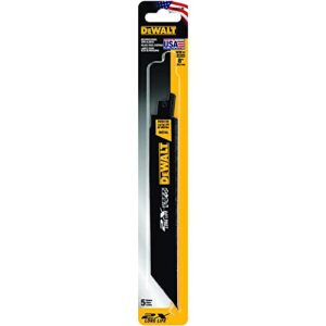 DEWALT 9-Inch Reciprocating Saw Blades, 14 TPI, 5-Pack (DWAR9114)