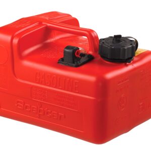 Scepter 08576 OEM Portable 3.2 Gallon Marine Fuel Tank For Outboard Engine Boats, 14-Inches x 10-1/2-Inches, x 9-Inches, Red