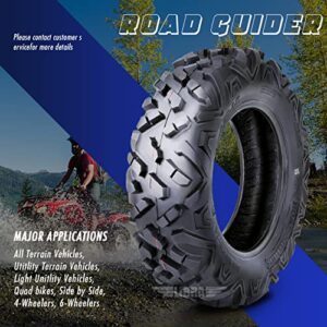 ROADGUIDER Set of 2 ATV UTV Tires 27x9-14 27X9x14 6PR All Terrain 10319