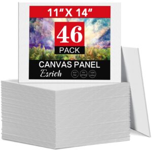 canvas panels for painting 11x14 inch, 46 pack painting canvas, blank canvas boards for painting, canvas panels for oil paint, watercolor, acrylic paint, gouache and tempera, diy.