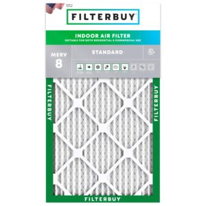 filterbuy 14x25x1 air filter merv 8 dust defense (1-pack), pleated hvac ac furnace air filters replacement (actual size: 13.50 x 24.50 x 0.75 inches)