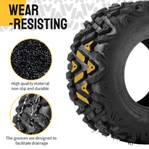 MOTOOS Set of 2 23x7-10 ATV UTV Tires 23x7x10 All-Terrain Mud Tires 4PR Tubeless