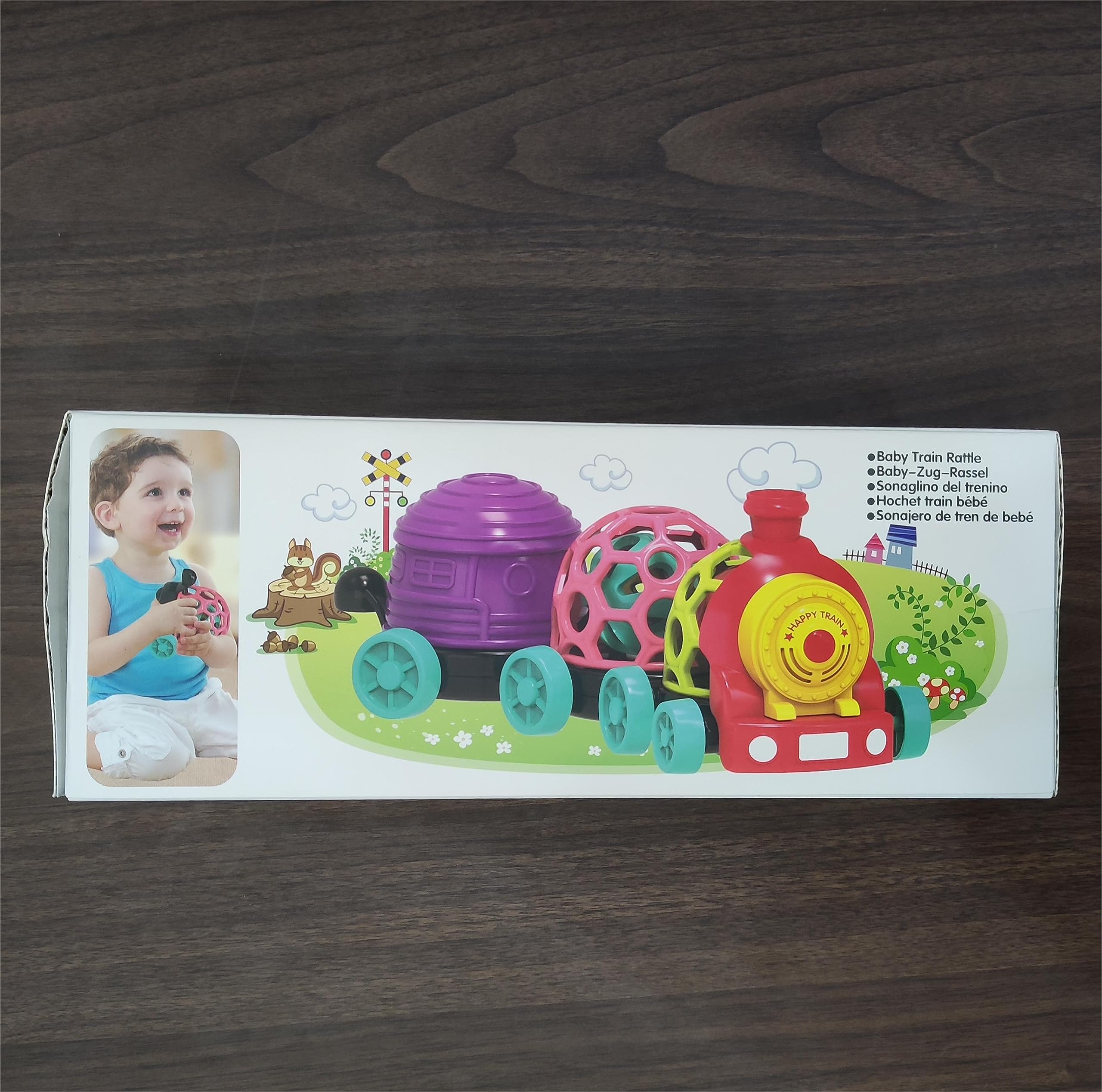 MOONTOY Baby Cars Toys for Babies 6-12 Months, Infant Toys Train Baby Boy Toys Soft Cars Ball Rattle Musical Toddler Push and Go Truck for 1 2 Year Old, Development Gift for 7 8 9 10 18 Month Boy Girl