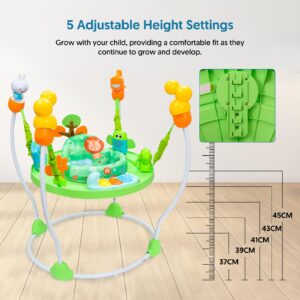 Bellababy Multi-Functional Baby Jumping Activity Center, Interactive Play Center, Baby Discovery Activities Bounces with Lights, Melodies and Colorful Enlightenment Toys, Ages 6 Months+