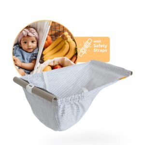 Binxy Baby Shopping Cart Hammock for Infants and Toddlers, Babies, for All Car Seat Models, Grocery, Capacity of up to 50 lbs, Little Arrow