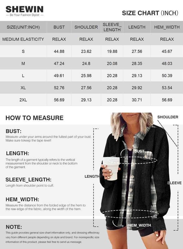 SHEWIN Womens Waffle Knit Plaid Shacket Button Down Shirts Jacket Boyfriend Shirts Long Sleeve Tops Fall Clothes for Women 2024 White S