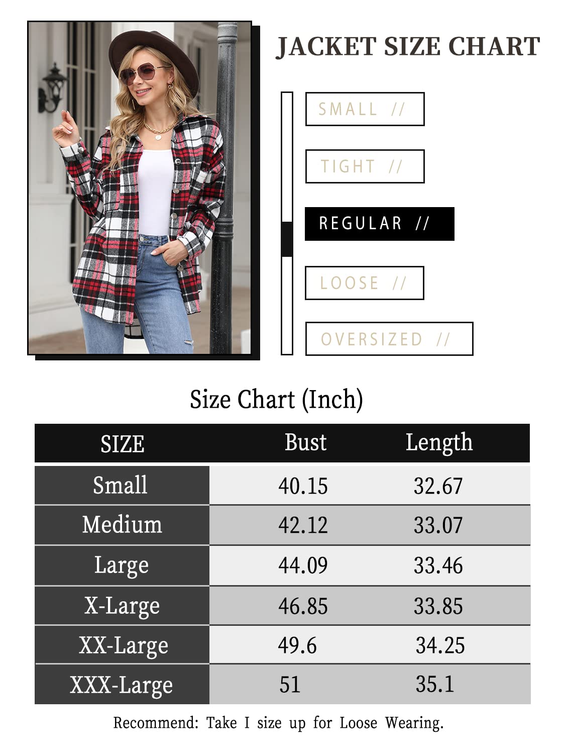 Ladies button shirt long-sleeved plaid top regular-fit casual T-shirt with pockets Khaki Medium