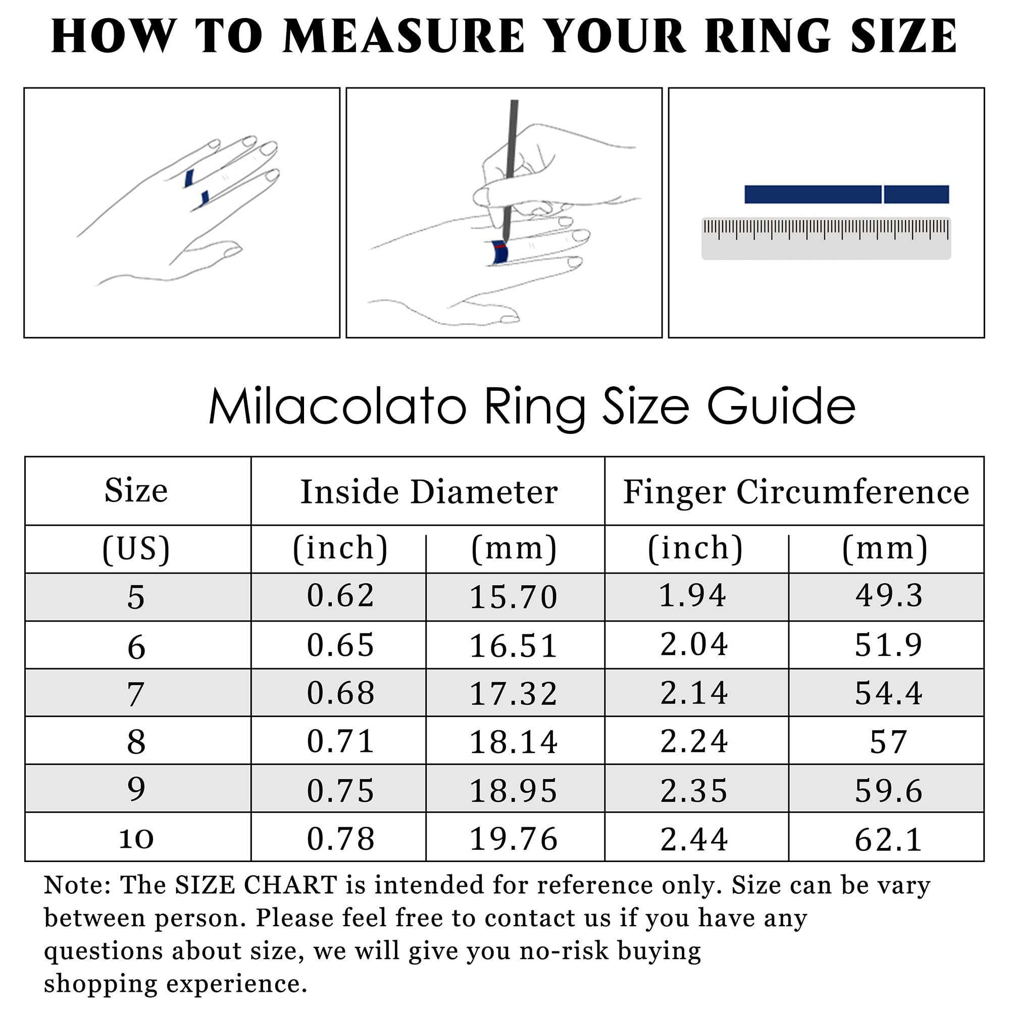 MILACOLATO 925 Sterling Silver Rings Set for Women | 18K White Gold Plated Wishbone Love Knot Feather Stackable Rings | Tarnish Resistant Stacking Thumb Rings Comfort Fit Size 8