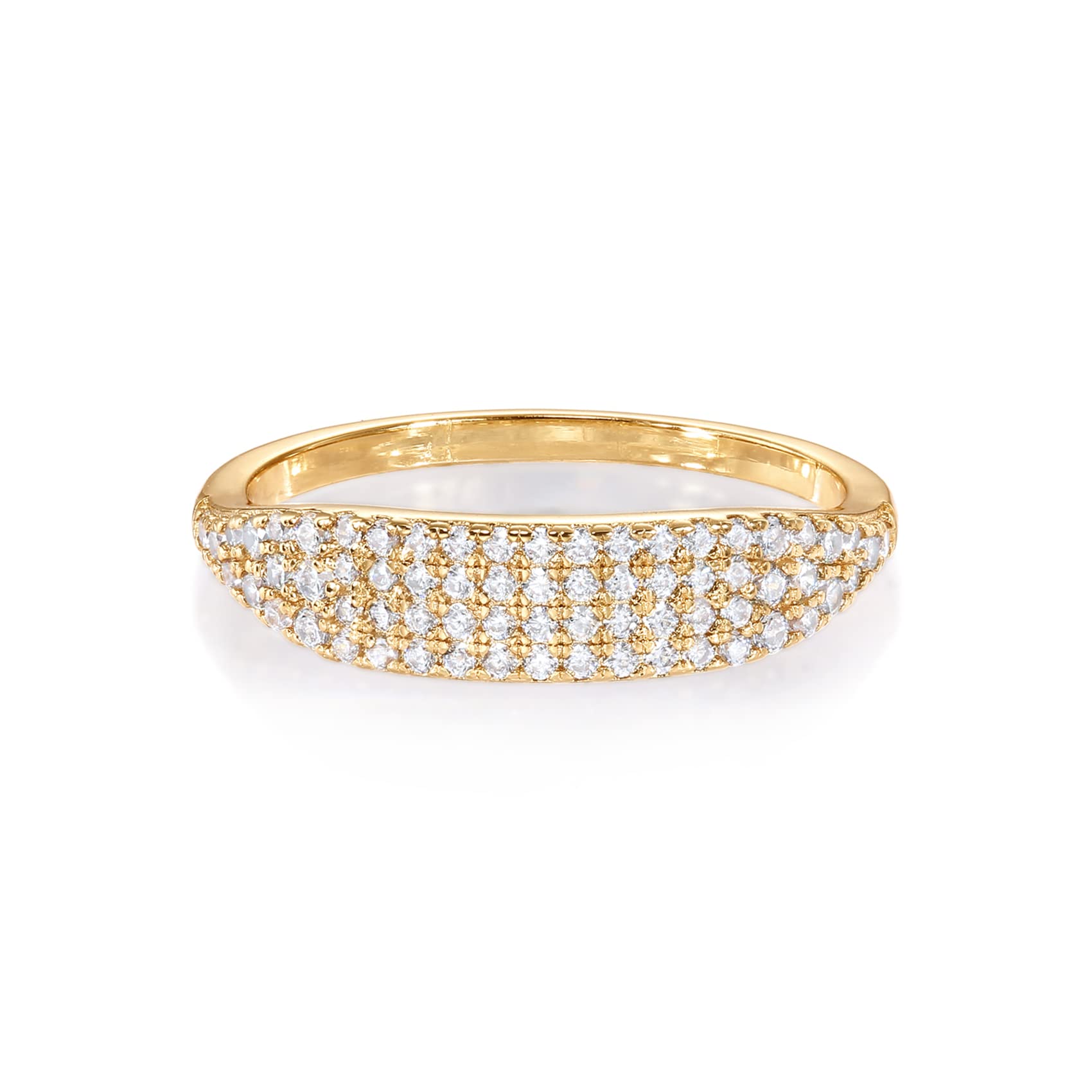 PAVOI 21C-R05 Stackable Ring (Yellow Gold, 9)