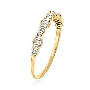 Ross-Simons 0.20 ct. t.w. Baguette Diamond Ring in 14kt Gold