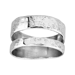 silpada 'double spaced' two bar ring in sterling silver, size 12, size 12