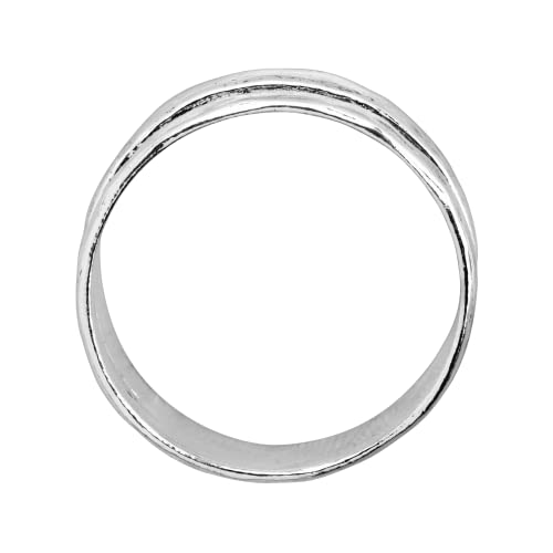 Silpada 'Double Spaced' Two Bar Ring in Sterling Silver, Size 12, Size 12