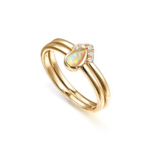 pavoi 21c-r02 stackable ring (yellow gold plated, 8)