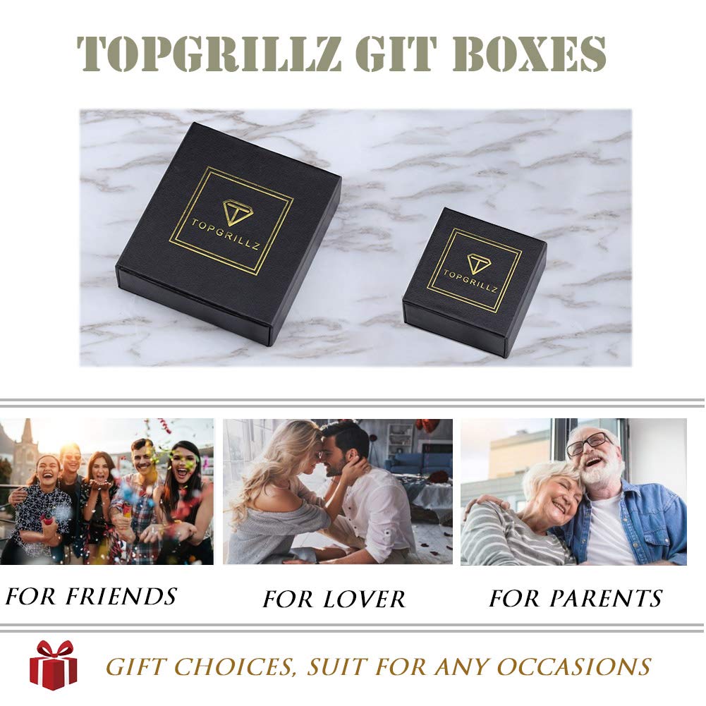 TOPGRILLZ Engagement Ring Men Gold Ring Cubic Zirconia Silver Ring Diamond Rings for Women 9mm Iced out 14K Gold Plated 2 Rows Round Cut Eternity Chunky Ring（Silver,9.5