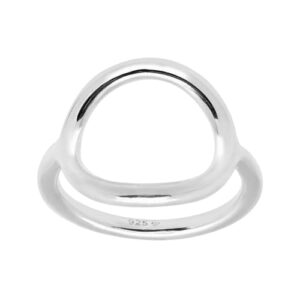 silpada high-polished .925 sterling silver ring for women, jewelry gift idea, karma', size 8