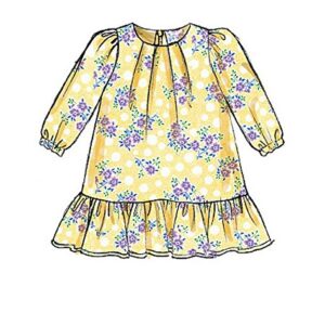 McCall's Patterns M7308 Toddlers' Tent Dresses, CCB