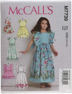 mccall pattern company children's/girls' dresses pattern, sizes 2-5