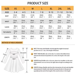 ZPINXIGN Kids Long Sleeve Clothes Puppy Dog Dress Cute Outfits for Girls 5-6 Twirly Swing Dress School Party Casual Fall Outfits