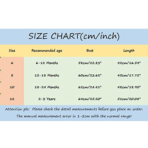 Dress Baby Girls Sundress Dot Strawberry Prints Dress Princess Dress Clothes Personalized Dresses for (Red, 2-3 Years)