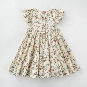 Colorful Childhood Baby Girls Dress Toddler Girls Flare Lace Trim Princess Party Dress (4-5T, Floral)