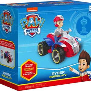 Paw Patrol, Ryder’s Rescue ATV Vehicle with Collectible Figure, for Kids Aged 3 and up