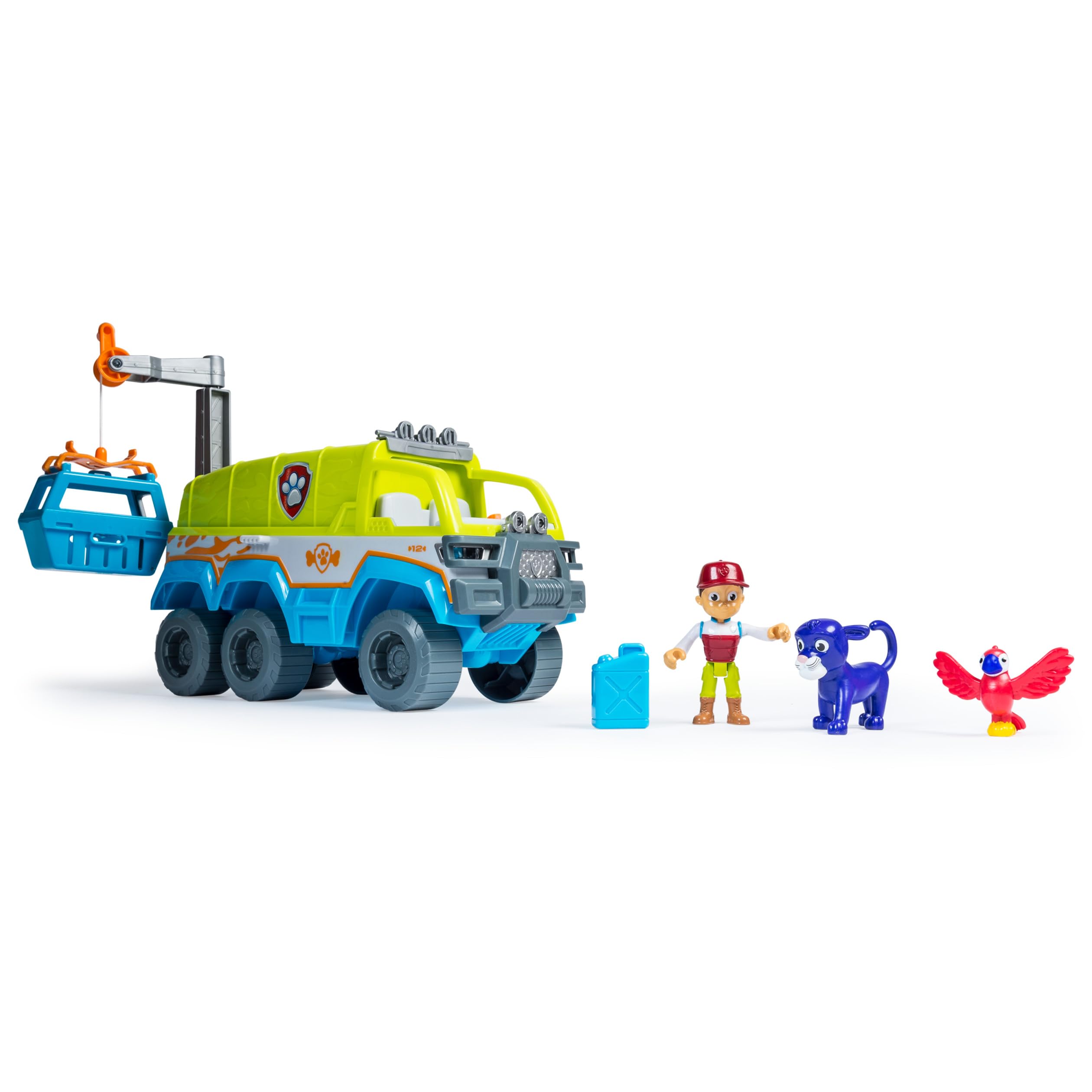 Paw Patrol Jungle Rescue PAW-Terrain Vehicle with Ryder and Animal Action Figures and Lights and Sounds (Amazon Exclusive) Kids Toys for Ages 3 and up