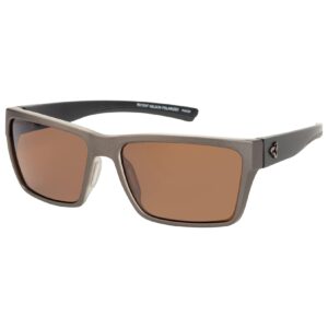 ryders unisex nelson polarized sunglasses, gunmetal, 61mm