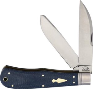 rough ryder heavy trapper denim micarta rrr011