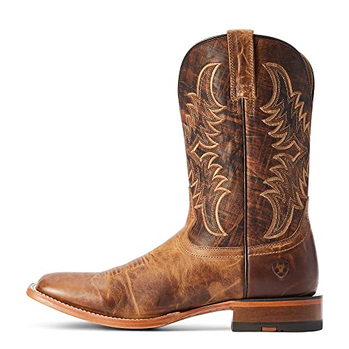 Ariat Mens Point Ryder Western Boot Dry Creek Tan/Burnt Brown 10