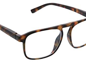 Peepers by PeeperSpecs mens Ryder Blue Light Blocking Reading Glasses, Tortoise, 54 mm US