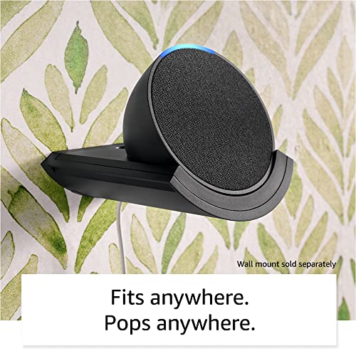 Amazon Echo Pop | Full sound compact smart speaker with Alexa | Charcoal