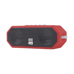 altec lansing lifejacket h2o 4 - waterproof bluetooth speaker, durable & portable speaker with voice assistant, 10 hour battery life & 100 foot range, true red