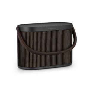 bang & olufsen beosound a5 - portable bluetooth speaker with wi-fi connection, carry-strap, dark oak