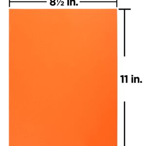 JAM PAPER Colored 24lb Paper - 90 gsm - 8.5 x 11 - Ultra Orange - 50 Sheets/Pack