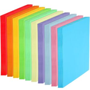 2500 sheets construction paper 9" x 12" construction paper classroom construction paper bulk a4 drawing paper for kids drawing art school classroom decoration teacher supplies (vivid colors)